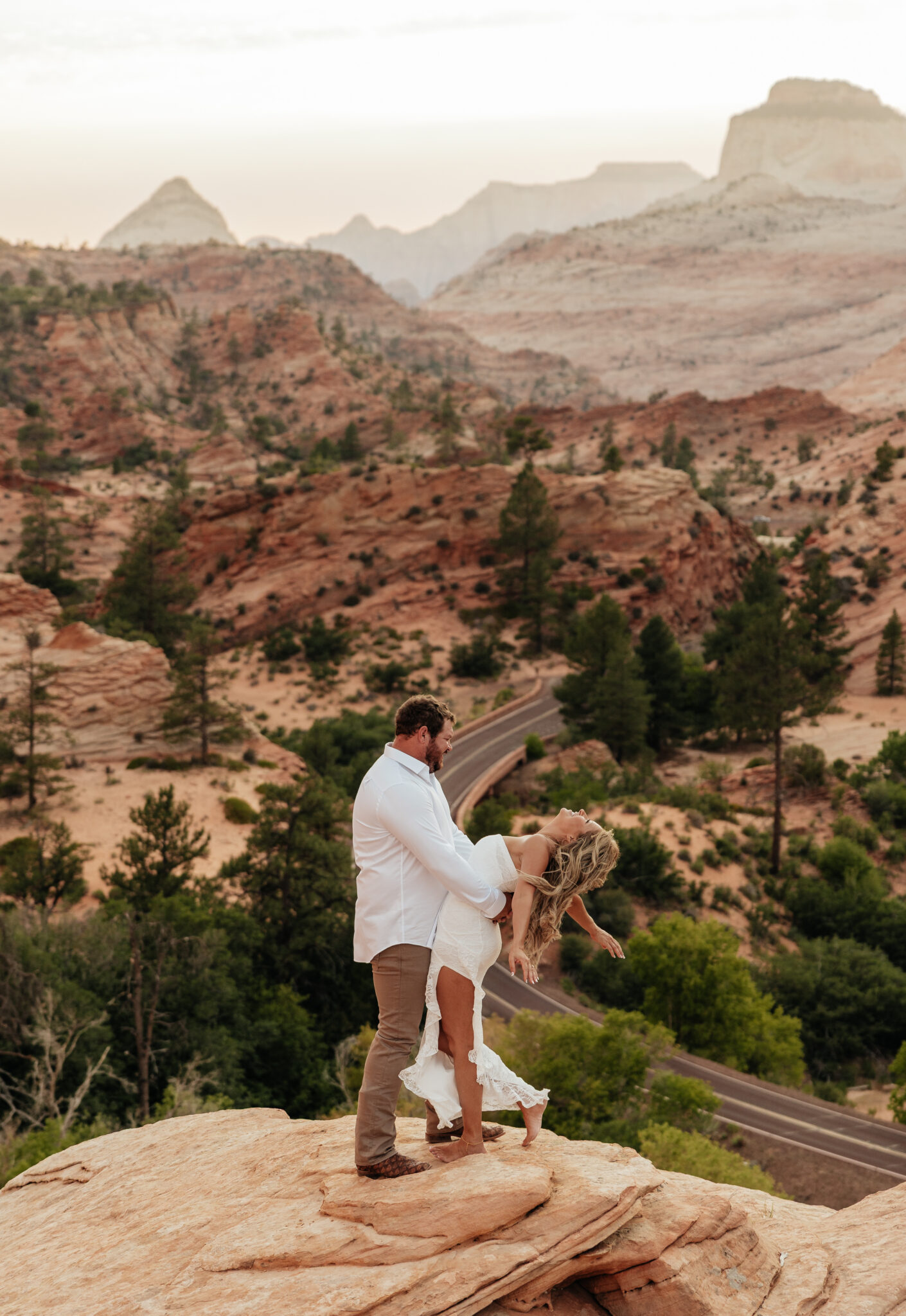 Canyon Overlook Zion National Park Wedding Photos- Ultimate Guide From ...